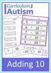 Addition 1-10 Cut Paste Worksheets Autism Special Education Resource ...