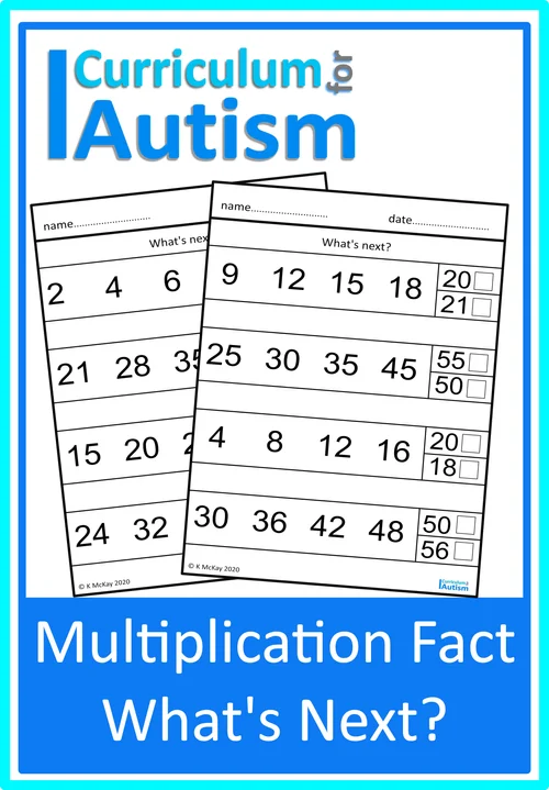 Skip Counting in Multiples of 5 Autism Special Education Resource ...