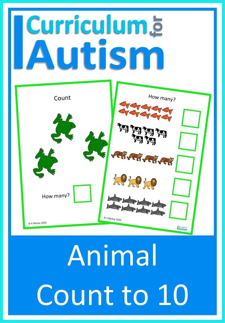 Number Lines Count in 10s to 100 Strips & Worksheets Autism Special ...