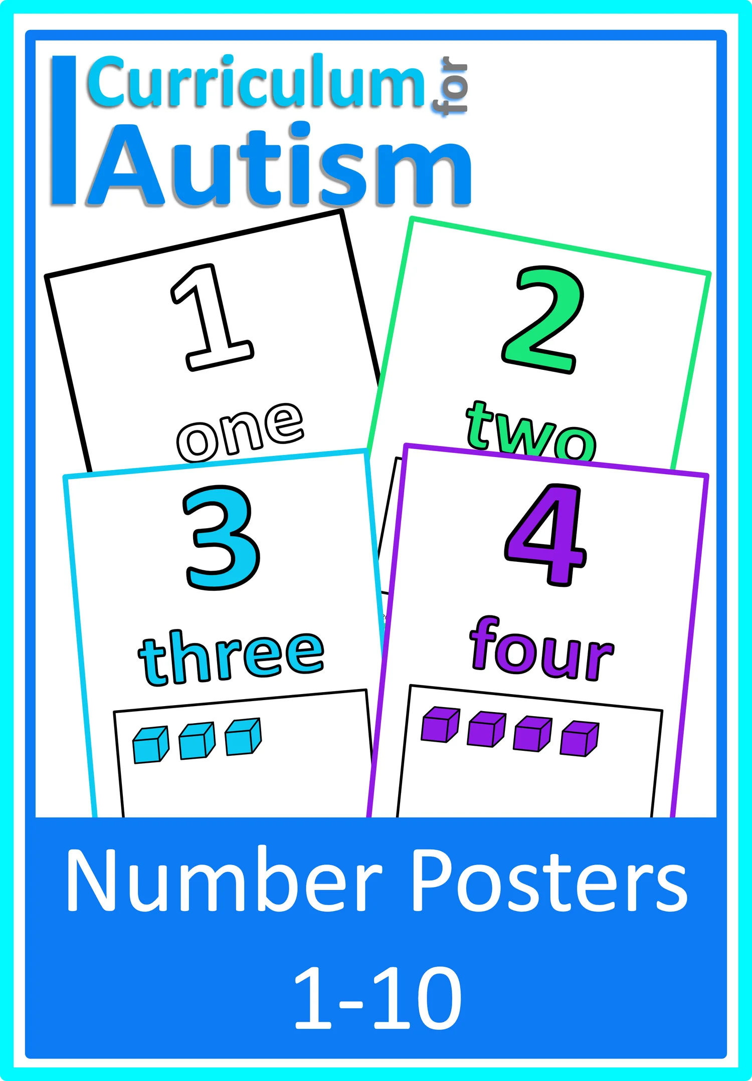 Count 1-10 Ocean Theme Worksheets Autism Math Special Education ...