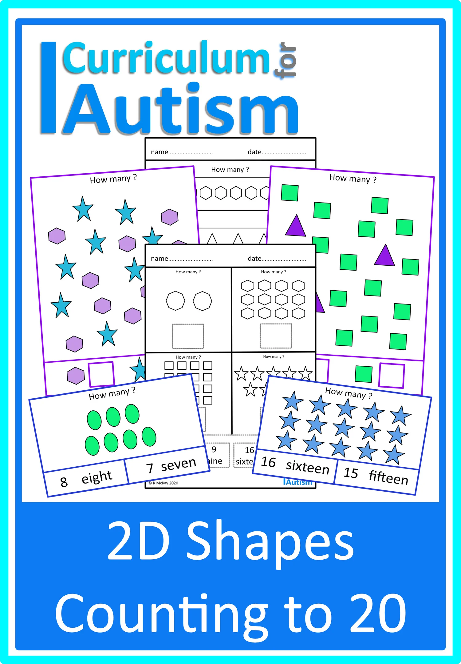 Count 1-10 Transportation Theme Activity Autism Special Education ...
