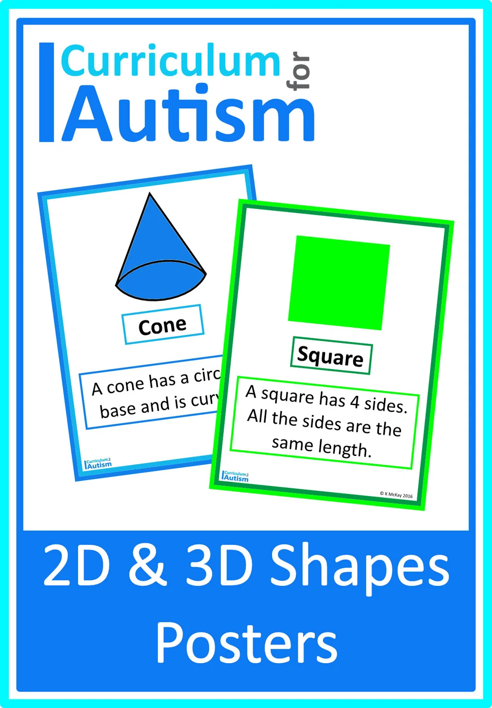 Match & Sort 2D Shapes Autism Special Education Resource Room ABA ...