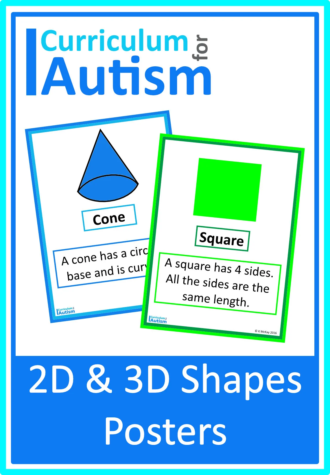 Match & Sort 2D Shapes Autism Special Education Resource Room ABA ...