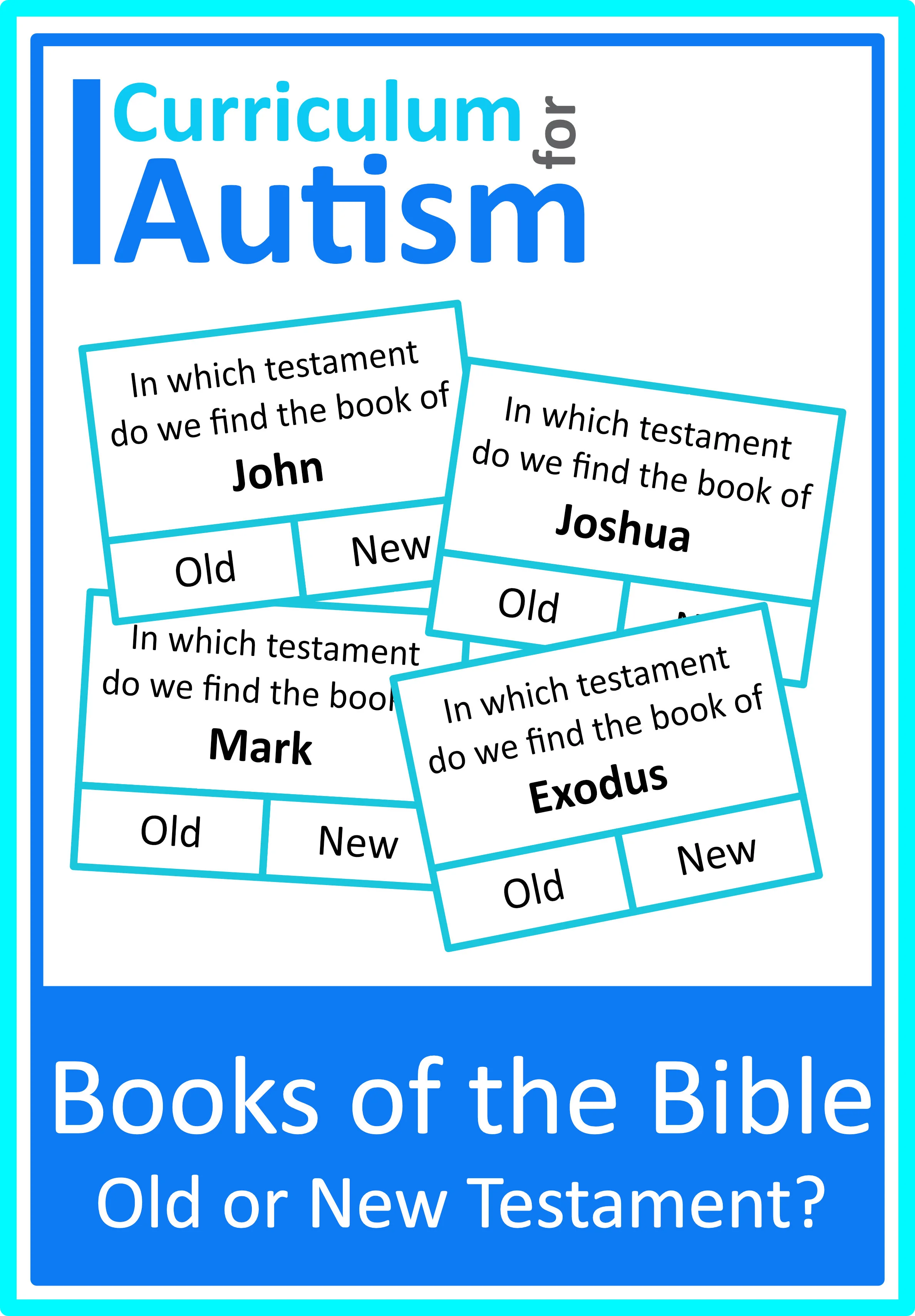 Old Testament Bible Quiz Cards Autism Special Ed Needs Christian ...