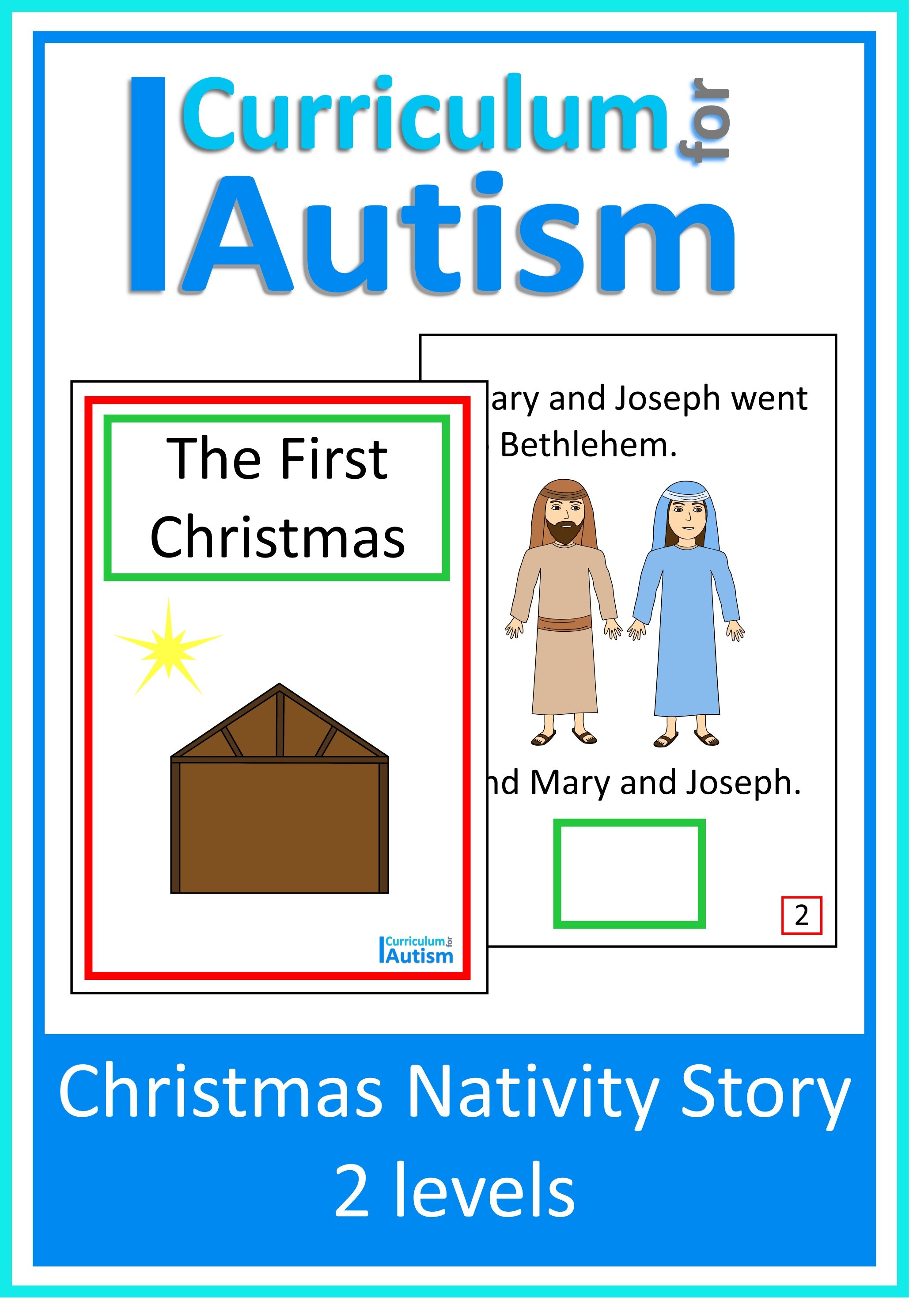 Christmas Nativity Interactive Book Autism Special Needs Sunday School ...