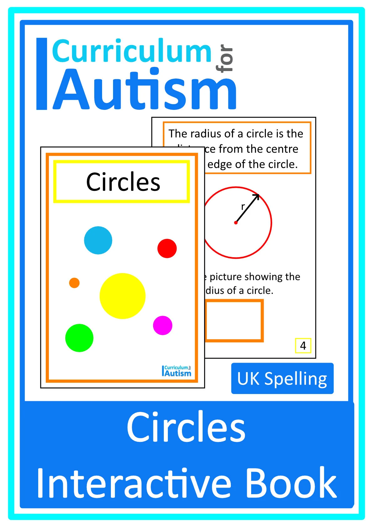 Properties of Circles Interactive Book Autism Special Education ...