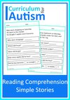 Comprehension — Autism Language & Literacy Skills resources for special ...