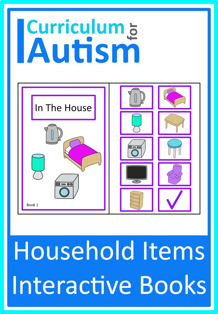 Household Items Functional Vocabulary Memory Pairs Game Autism Special ...