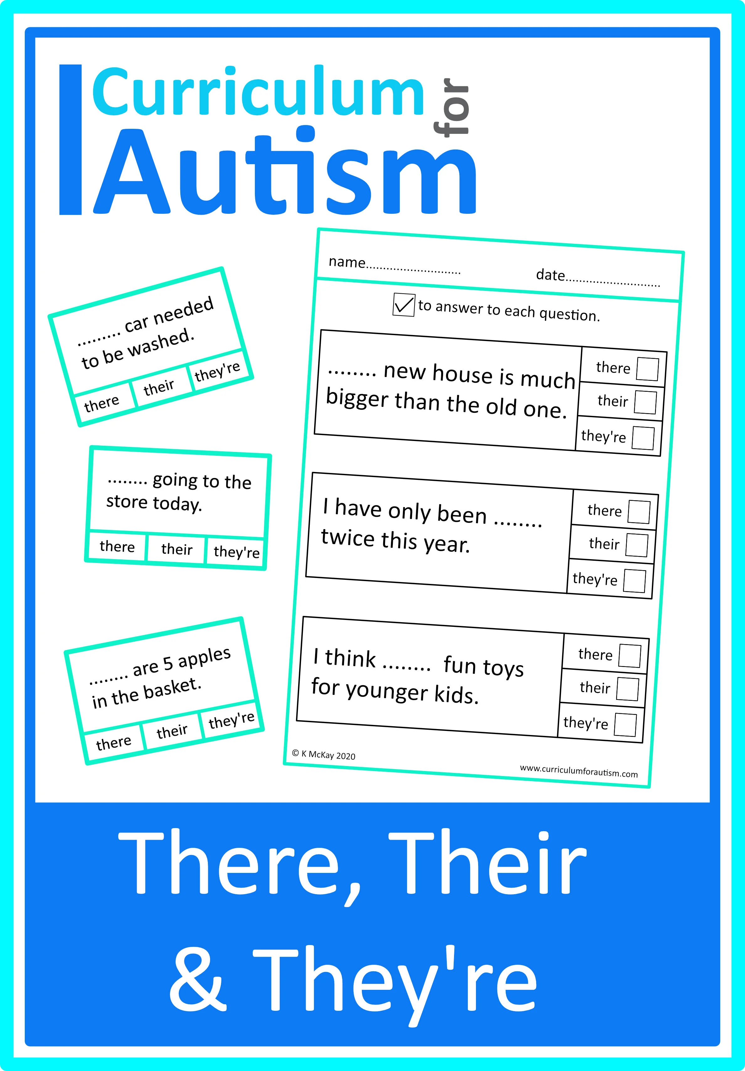 Following Directions Preposition Worksheets Autism Special Education ...