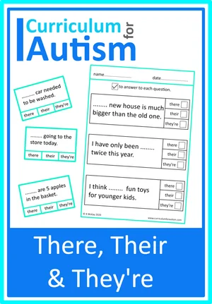 Following Directions Preposition Worksheets Autism Special Education ...