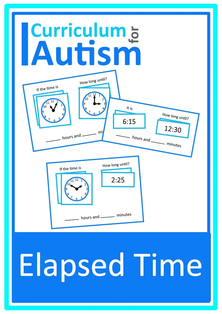 Telling The Time Digital Clocks Match Worksheets Autism Special ...