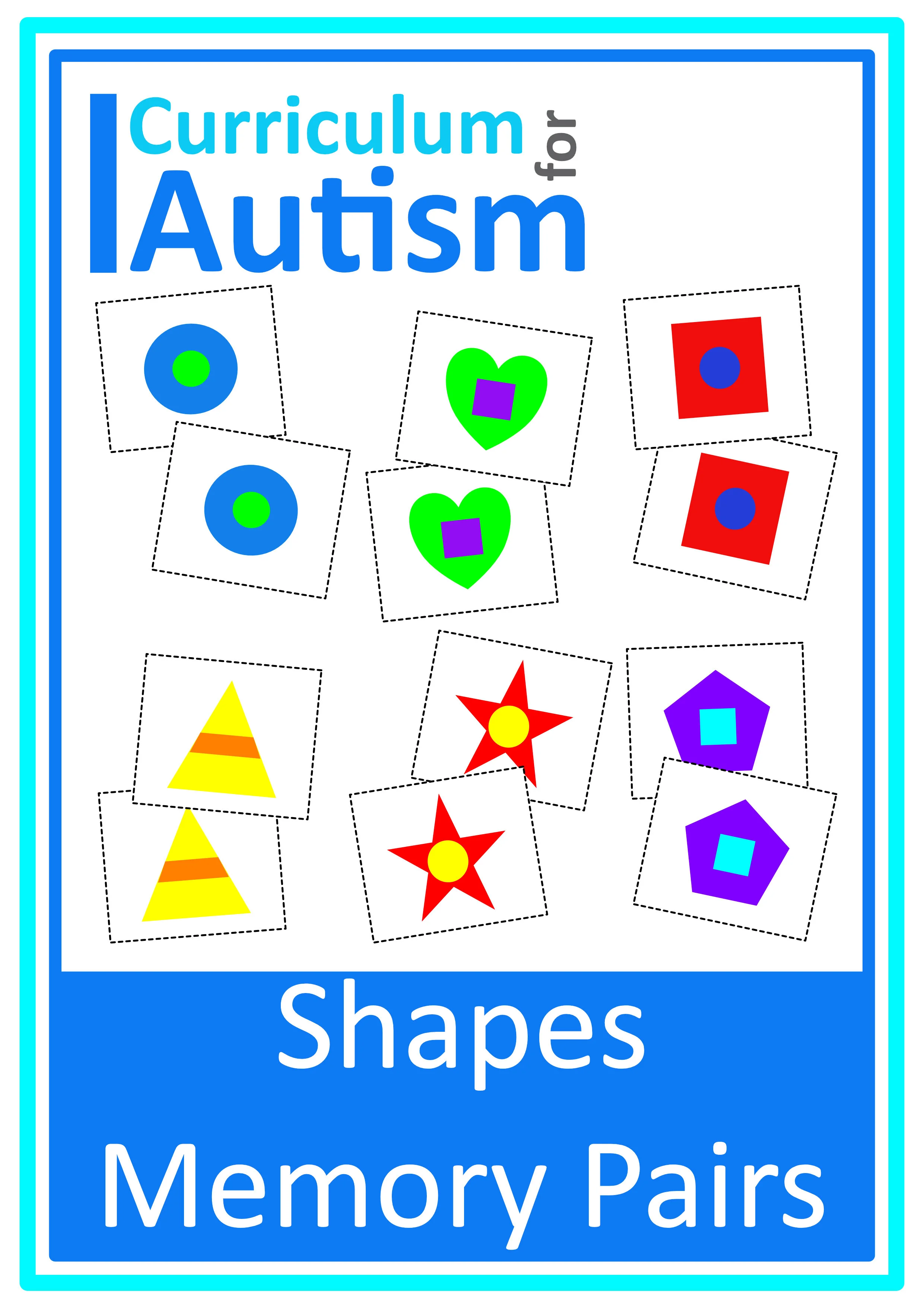 Robot Color & Shape Match Card Game Autism Special Education Turn ...