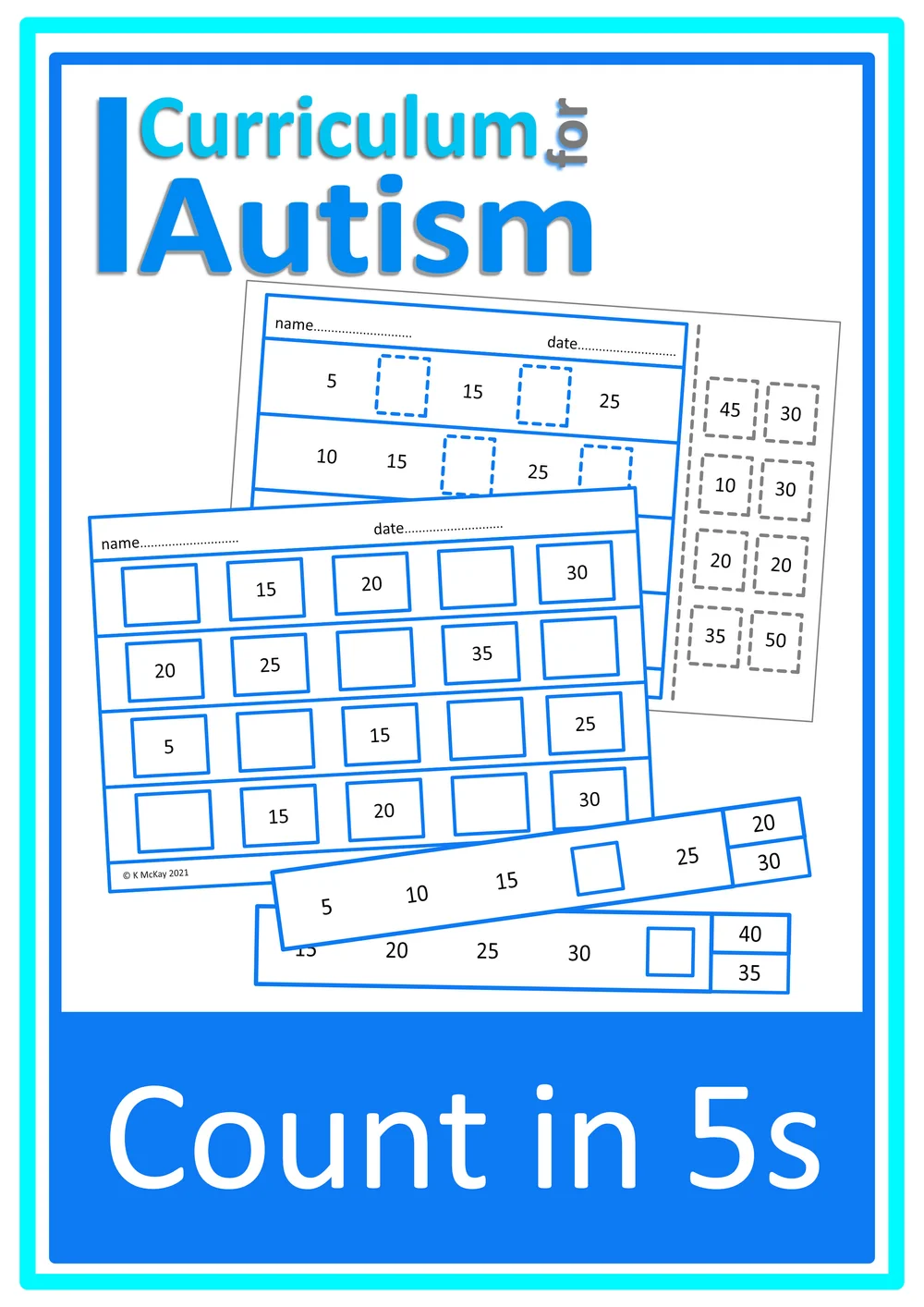 Multiply & Divide by 10 Large Print Worksheets Autism Special Education ...