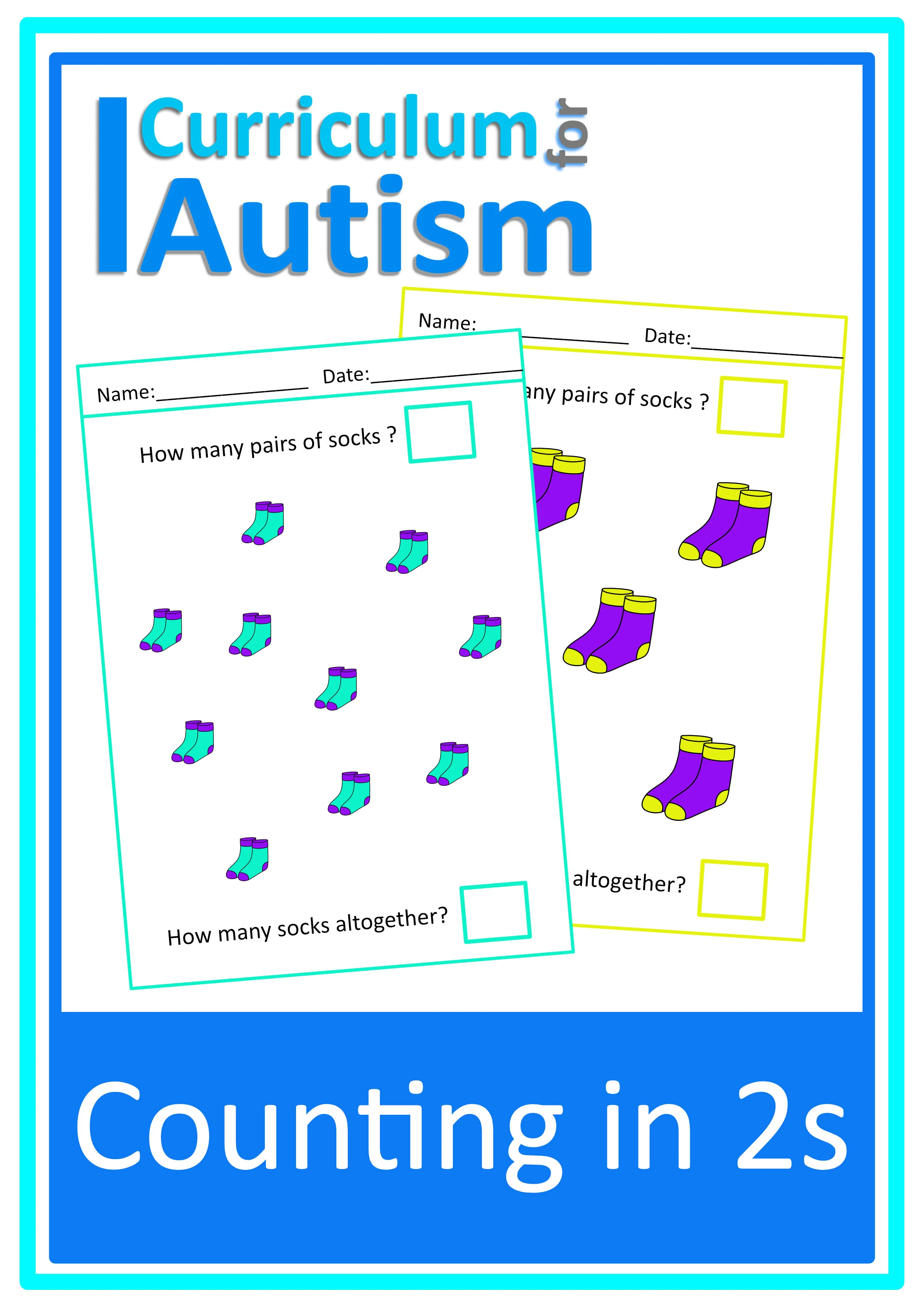 Animals Count 1-10 Number Recognition Posters Autism Special Education ...