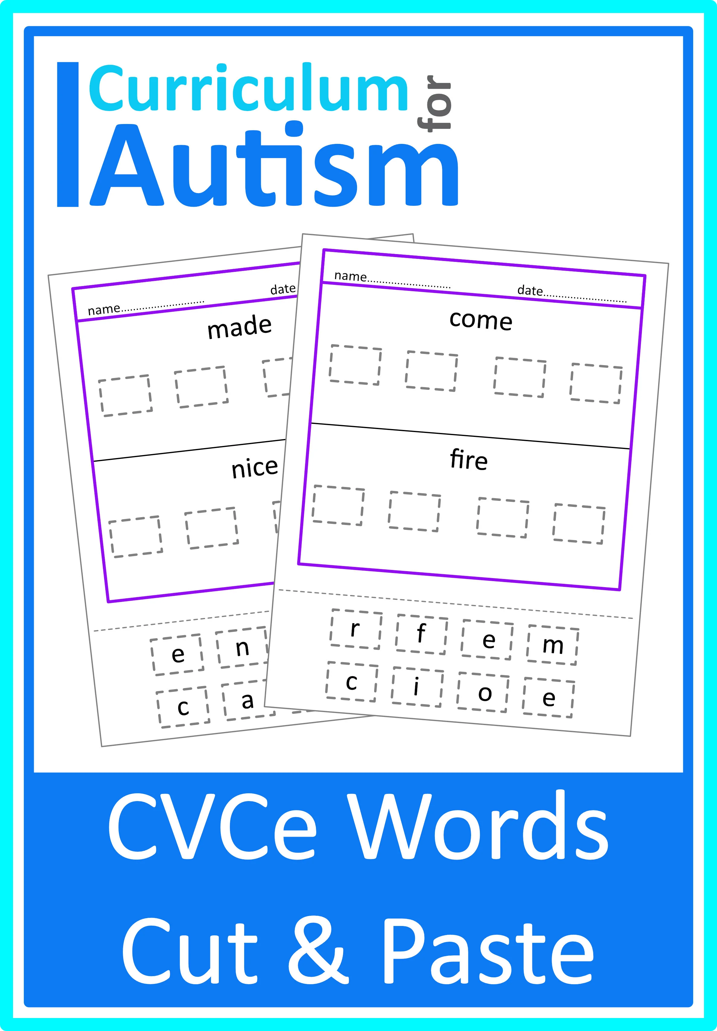 Phonics Beginning Blends Decoding & Spelling Words Worksheets Autism ...