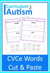 Autism Phonics CVCe Words Reading Spelling Activity Special Education ...