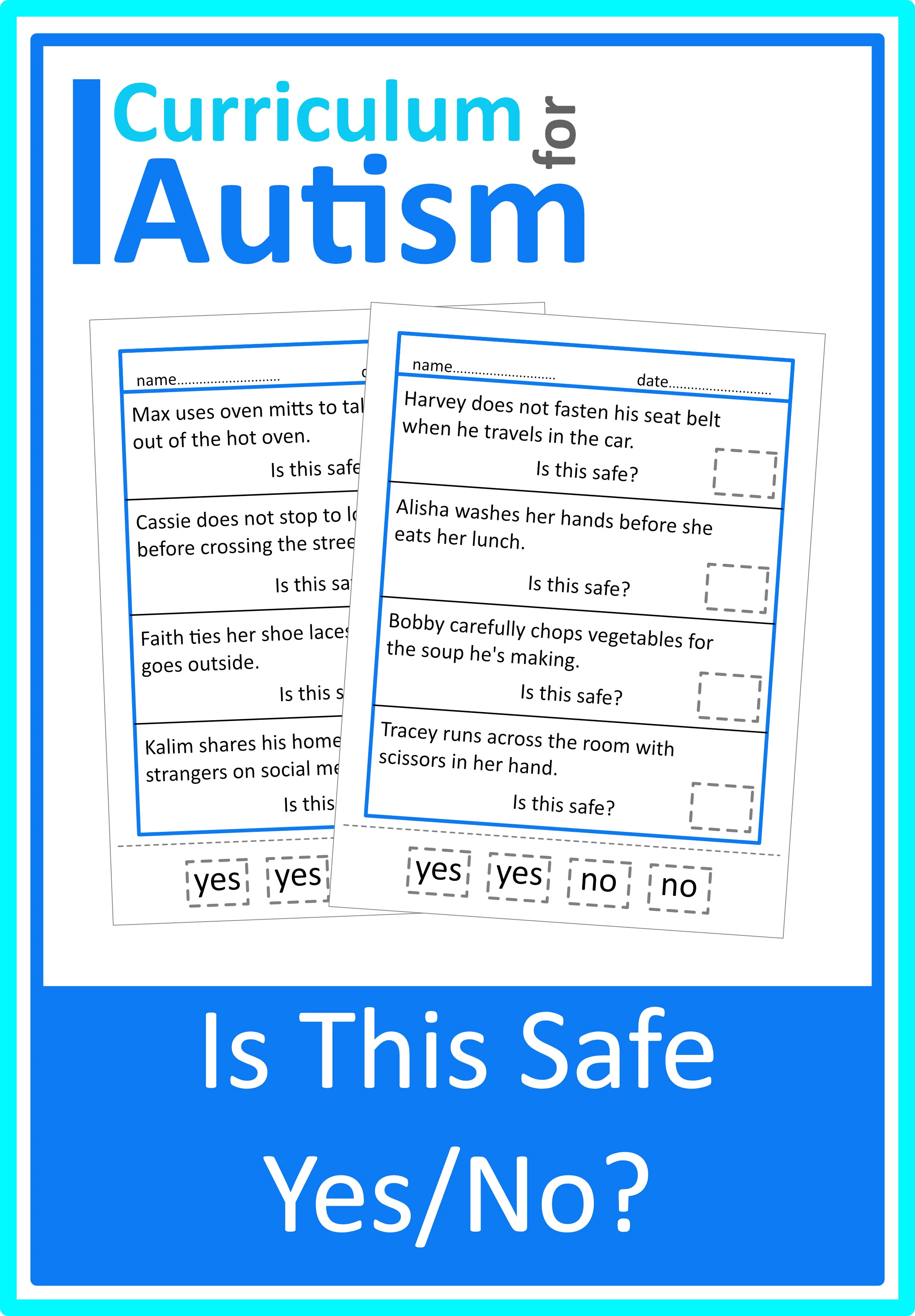 Autism Stop Visual Prompts Behavior Safety Special Education ...