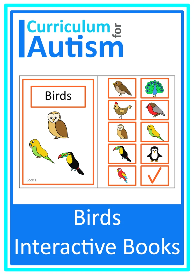 Garden Theme Picture Matching Interactive Books Autism Special ...