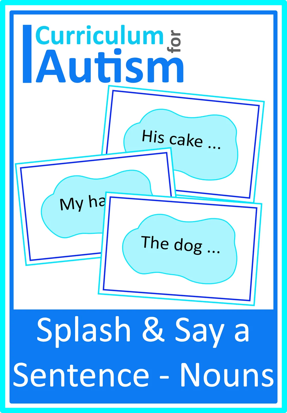 Speaking in Sentences Using Verbs Prompts Autism Special Education ...