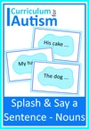 Speaking in Sentences Using Verbs Prompts Autism Special Education ...