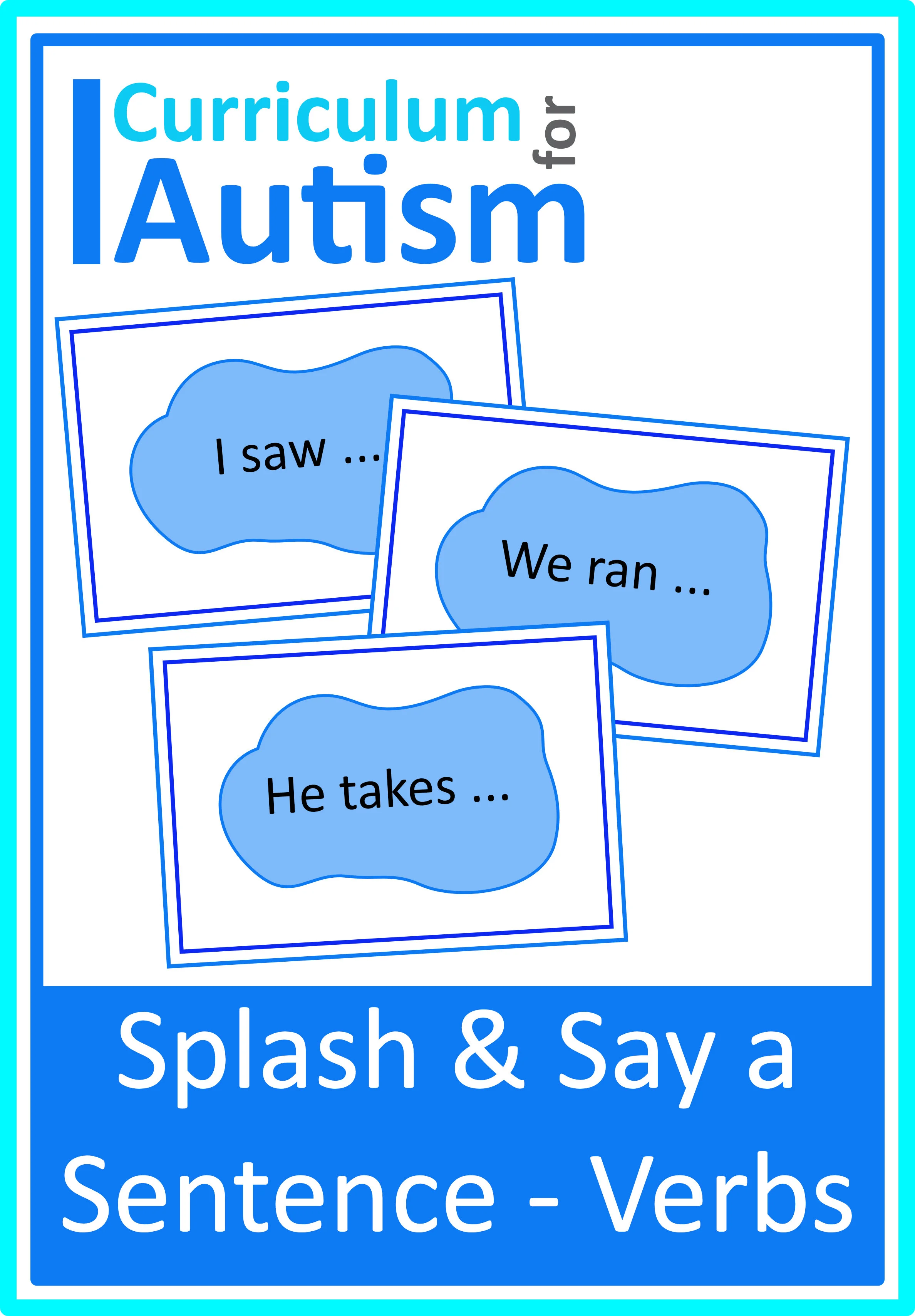 Speaking in Sentences Nouns Prompts Cards Autism Special Education ...
