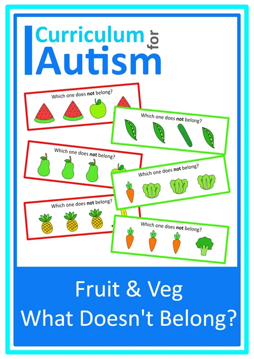 What Doesn't Belong Picture Nouns Negation Worksheets Autism Special ...