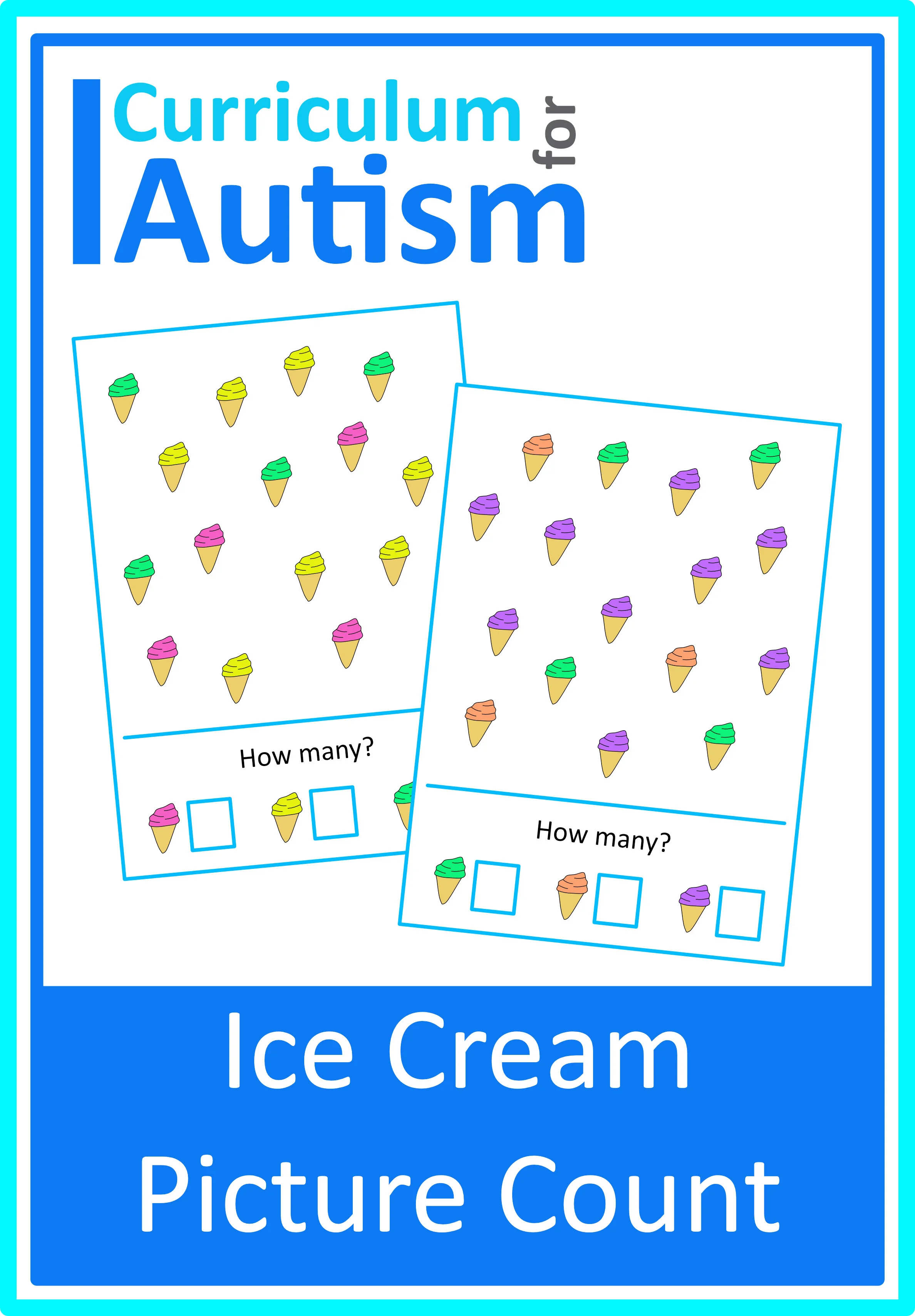 Autism & Special Education Math Worksheets, Cards & Activities for ...