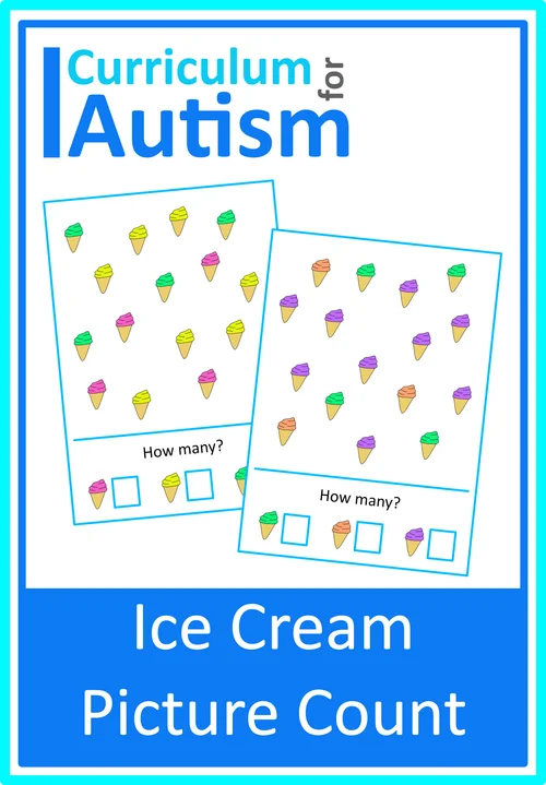 Autism & Special Education Math Worksheets, Cards & Activities for ...