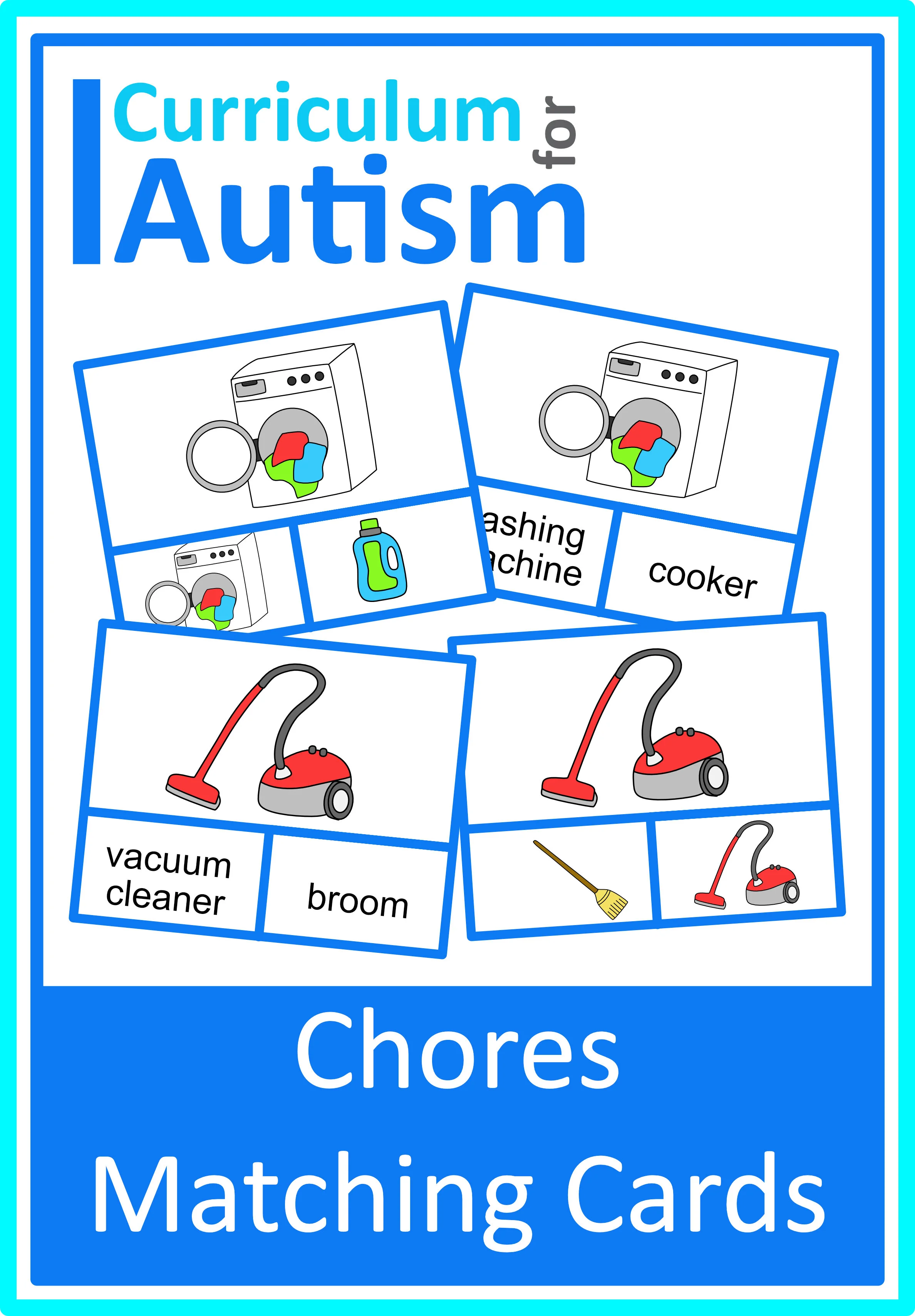 Autism Color Matching School Supplies Activity Special Education Class ...