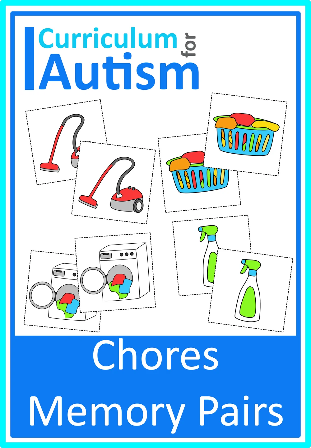 Autism Life Skills Laundry Sorting Picture Task Mats Special Education ...