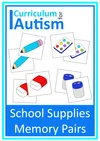 Autism Speech & Language Color Match School Supplies Special Education ...