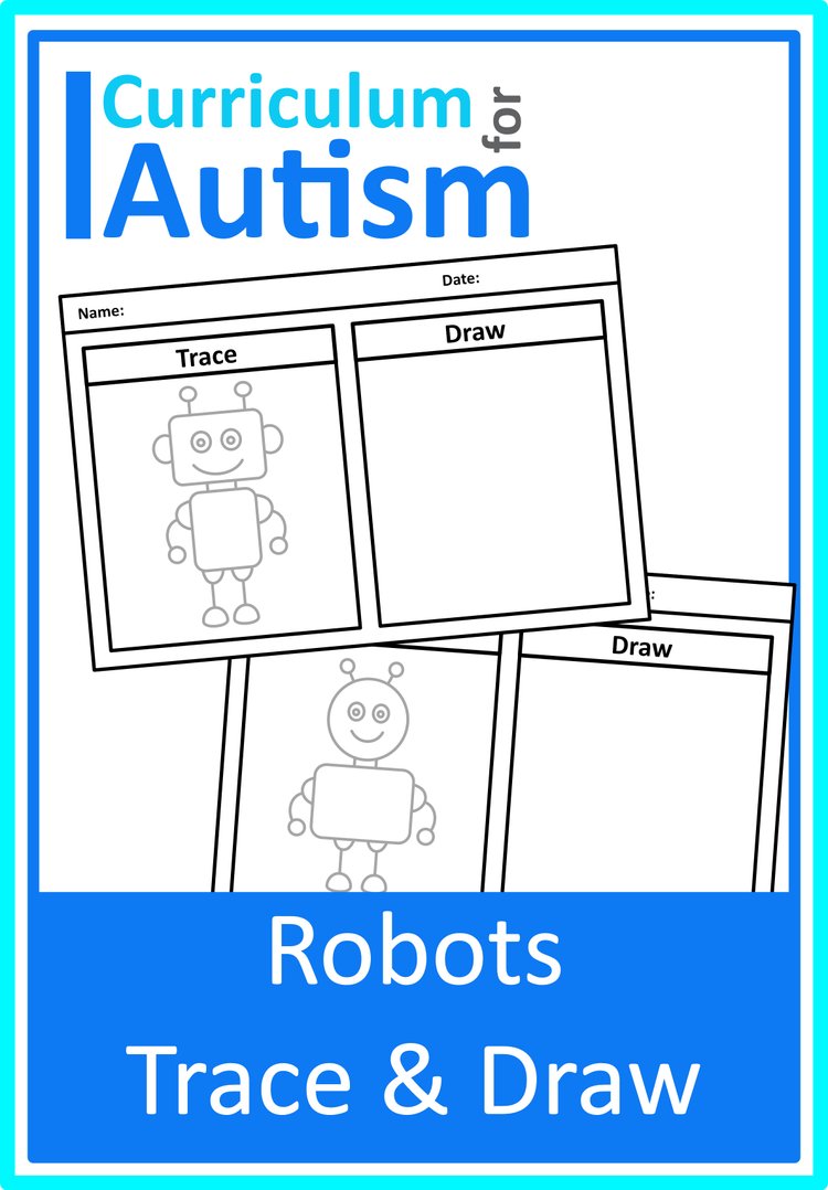 Trace & Draw Animal Faces Worksheets Autism Special Education Classroom ...