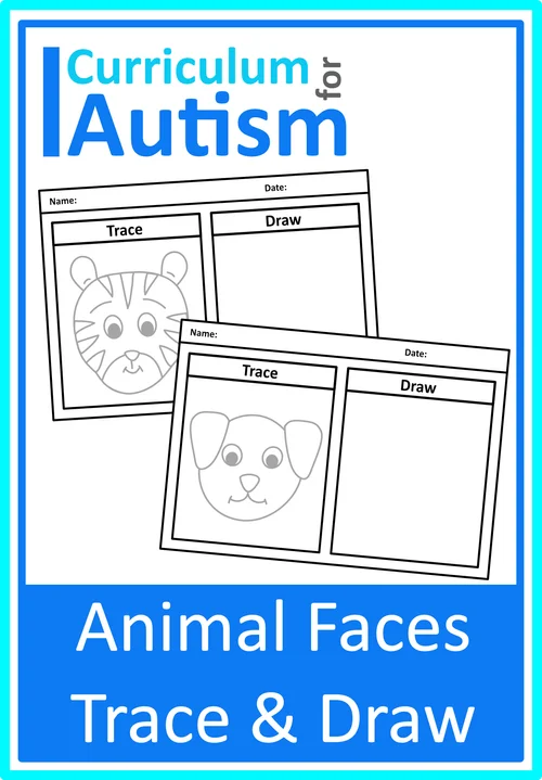 Trace & Draw Transportation Theme Worksheets Autism Special Education ...