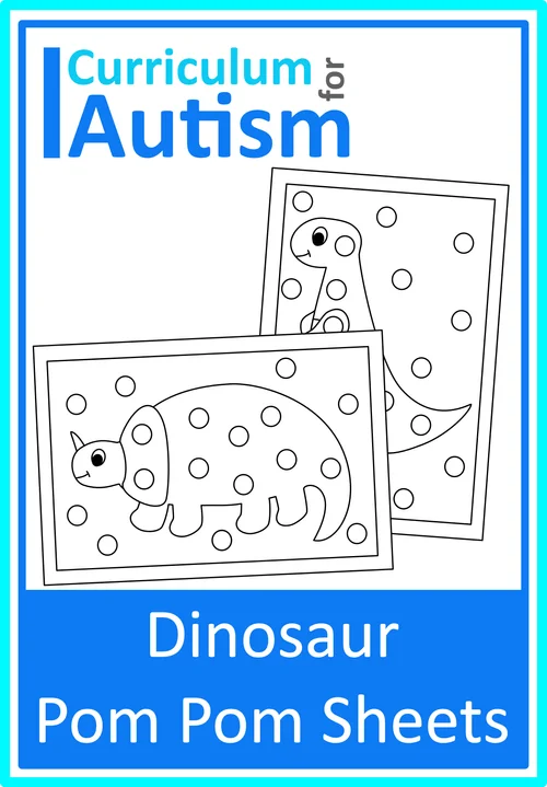 Autism Fine Motor Skills Ocean Theme Pom Pom Pick Up Sheets Special ...