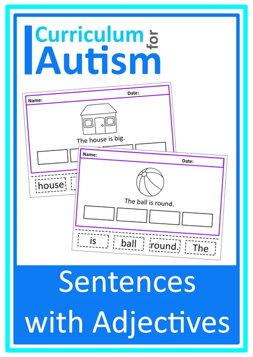 Subject Verb Agreement Was or Were Sentence Level Clip Cards Autism ...
