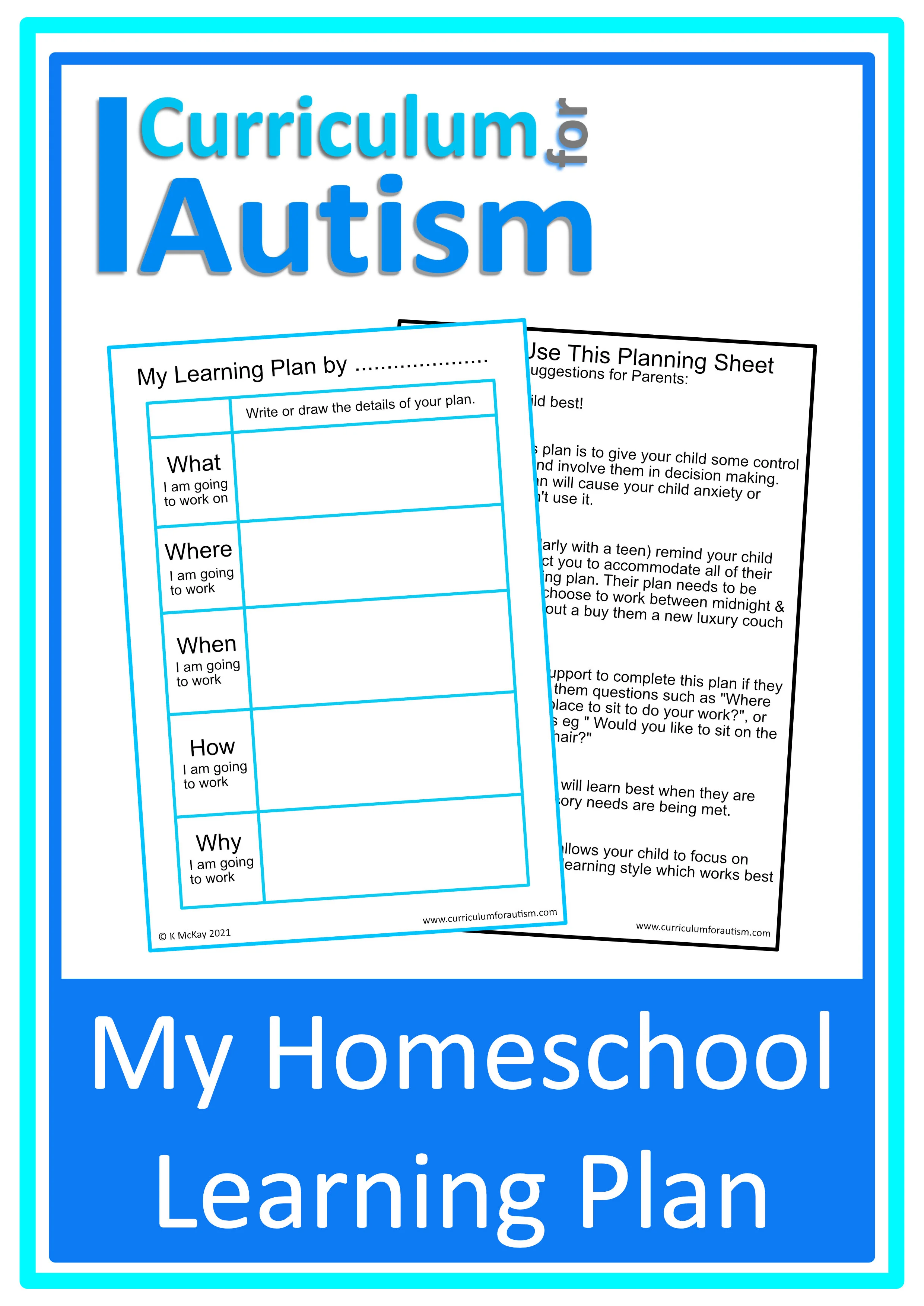Autism Homeschool Parent Planners, Printable Record Keeping Resources ...