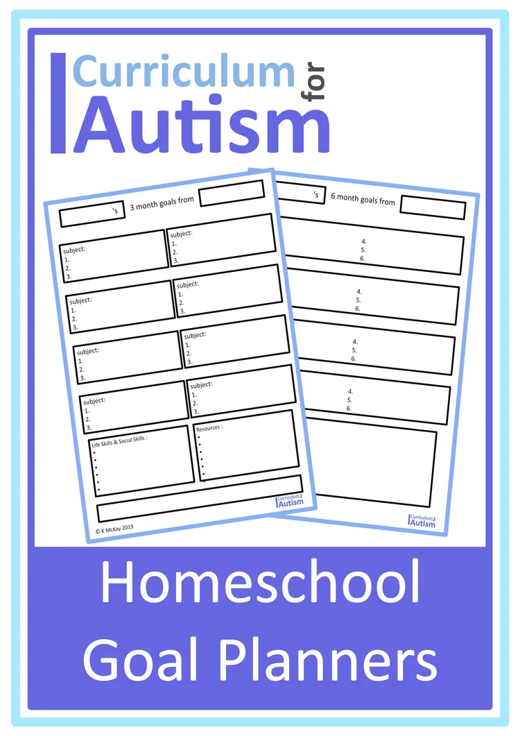 Autism Homeschool Parent Planners, Printable Record Keeping Resources ...
