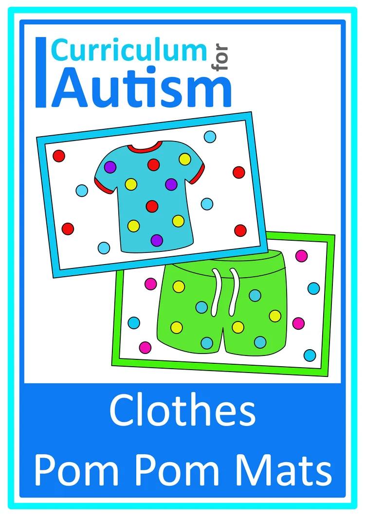 Autism Fine Motor Pick Up POm Pom Finger Grasp Dinosaur Sheets Special ...