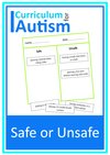 Autism Life Skills Worksheets Safety Lessons Yes No Cut & Paste Special ...