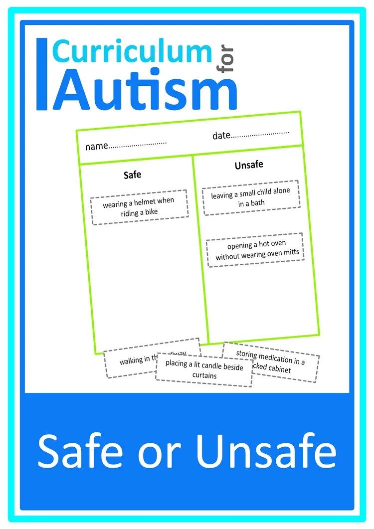 Autism Stop Visual Prompts Behavior Safety Special Education ...