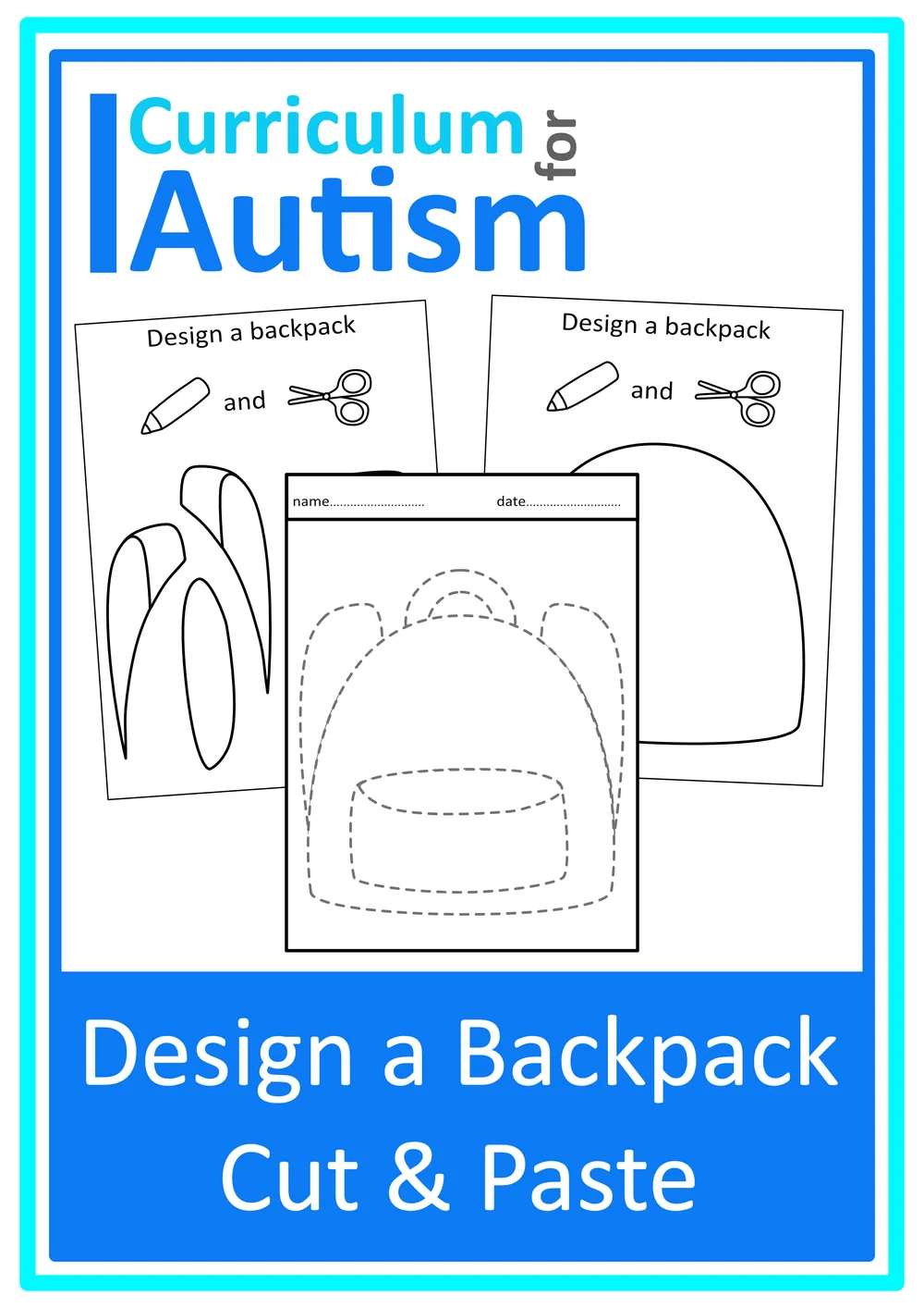 Cut & Paste Design a Robot Craft Activity Autism Fine Motor Skills ...