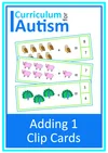 Addition 1-10 Shapes Clip Cards Autism Special Education — Curriculum ...