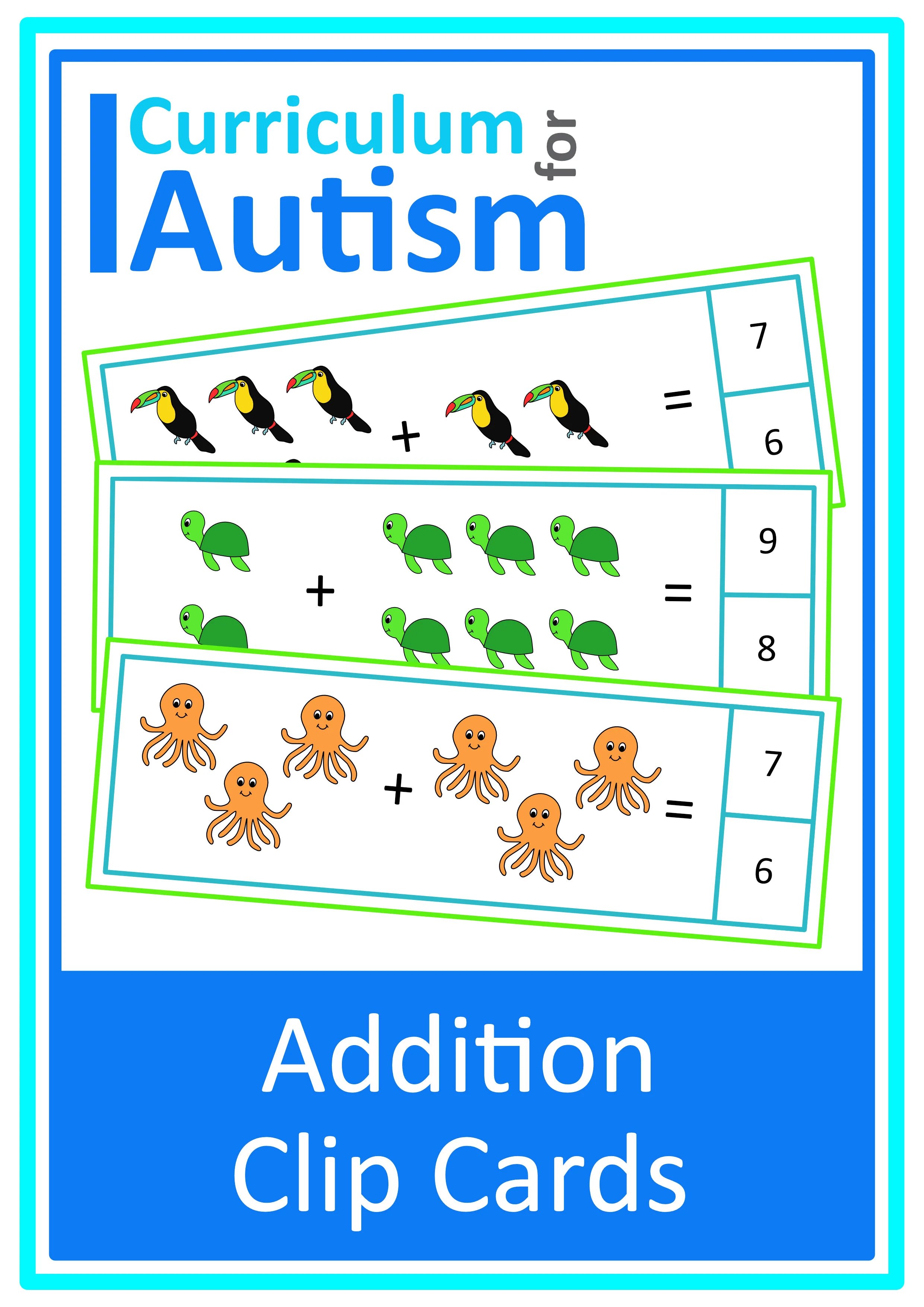 Addition & Subtraction of 100s Large Print Worksheets Autism Special ...