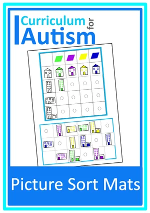 Autism Identical Matching Colors Robots Task Cards Special Ed ...