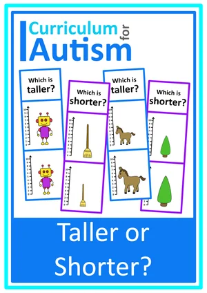 Heavier Or Lighter Basic Measurement Clip Cards Autism Special ...
