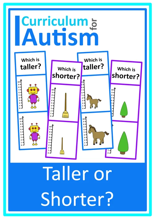 Heavier Or Lighter Basic Measurement Clip Cards Autism Special ...