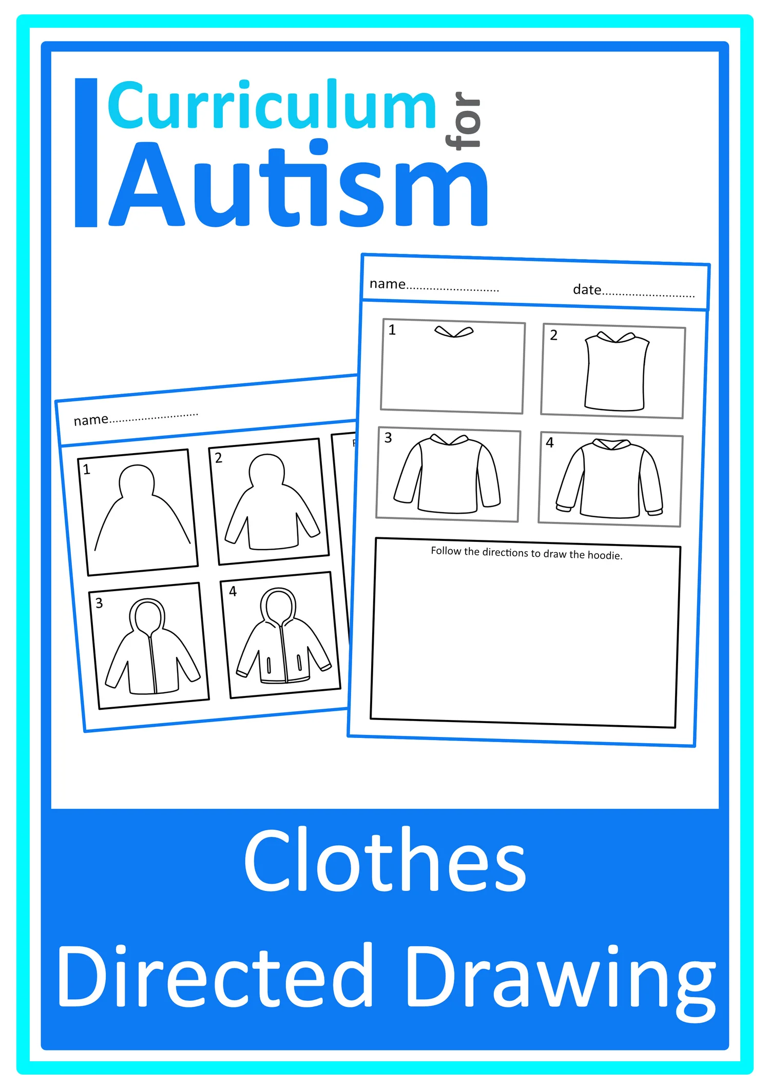 Insects Directed Drawing Worksheets Autism Special Education Classroom ...