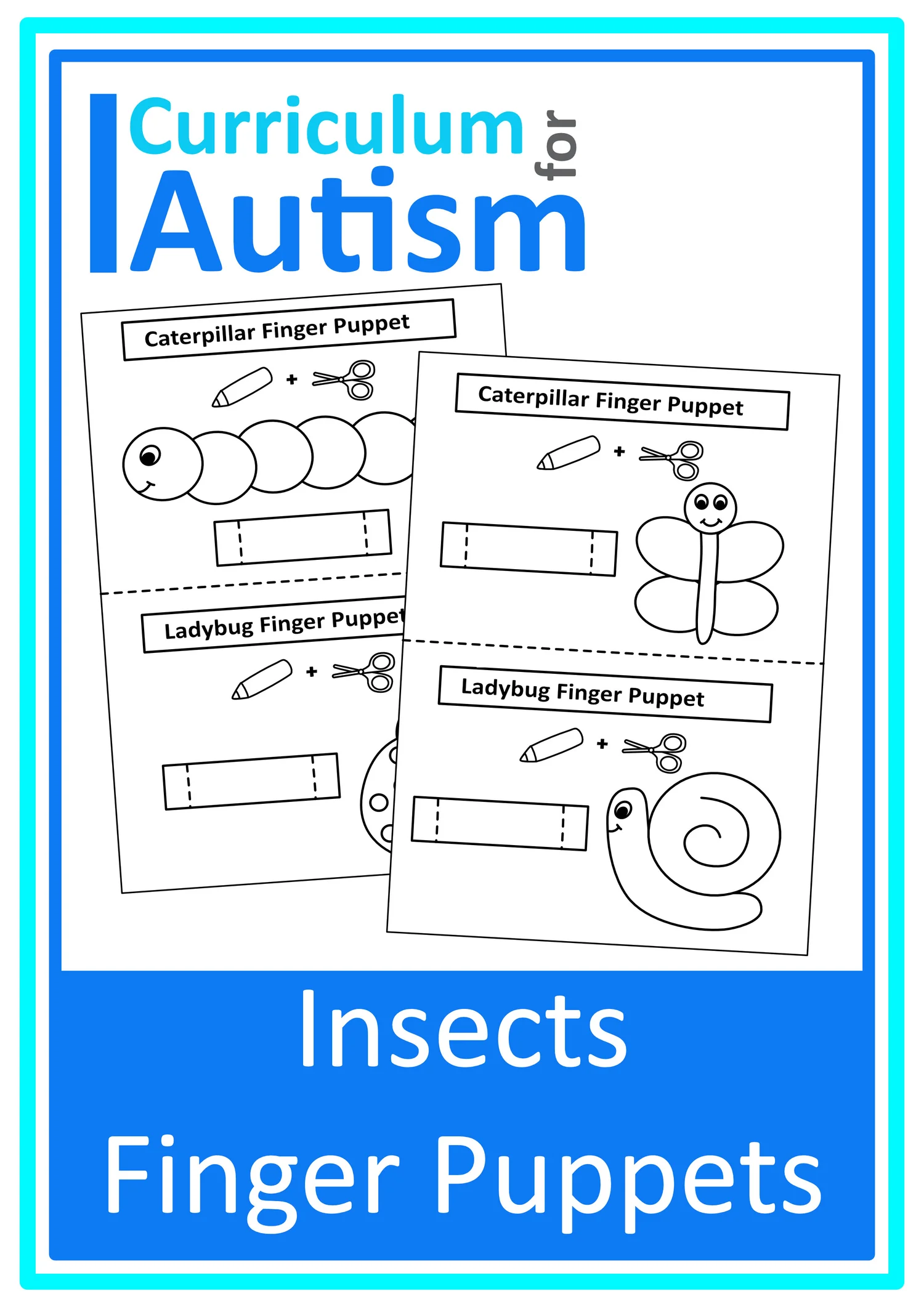 Insects Cut & Paste Craft Activities Autism Special Education Classroom ...