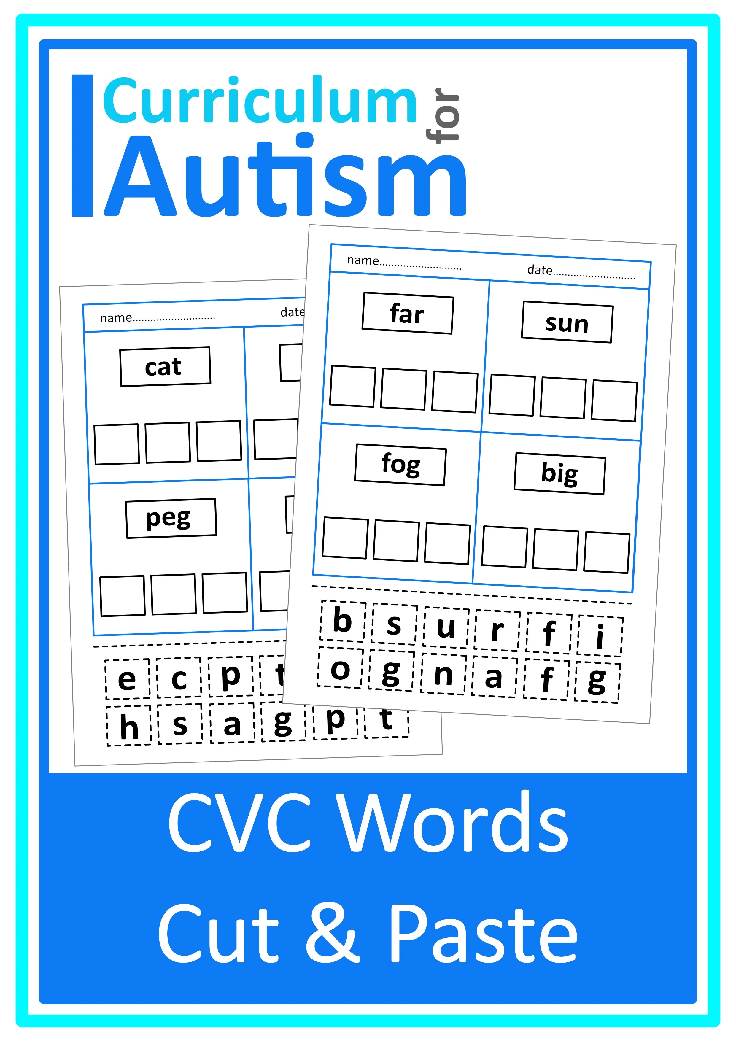 Phonological & Phonemic Awareness Rhyming CVC Words Phonics Clip Cards ...
