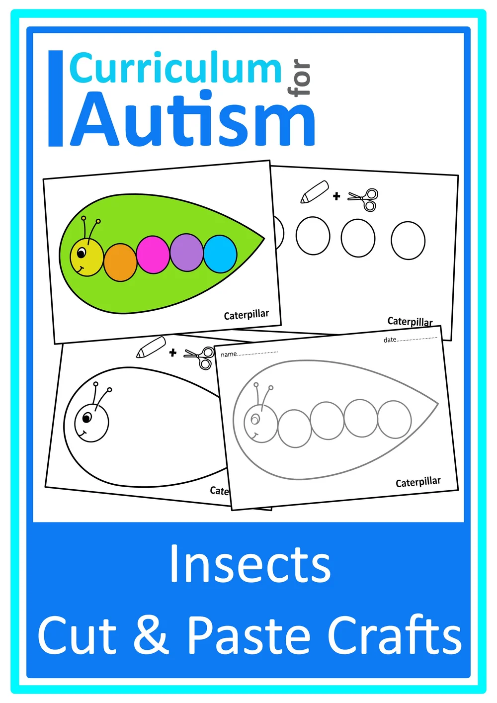 Fish Cut & Paste Fine Motor Skills Paper Craft Autism Special Education ...